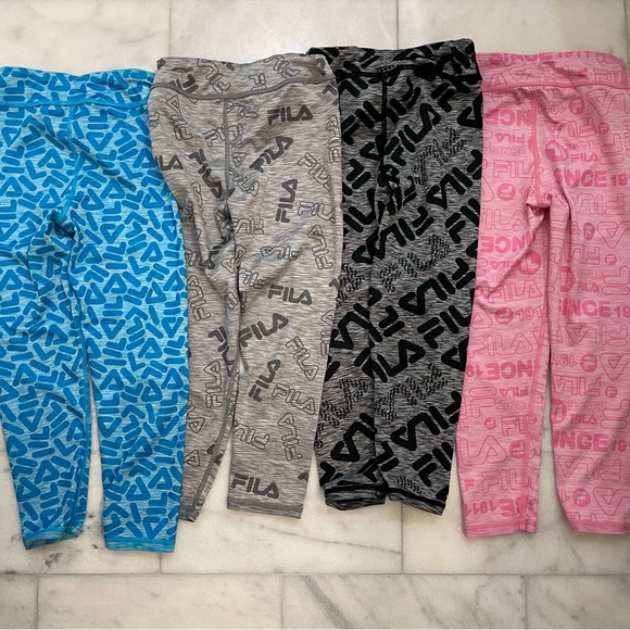 Fila | Bottoms | Fila Girls Reversible Athletic Tights Reversible Girls ...